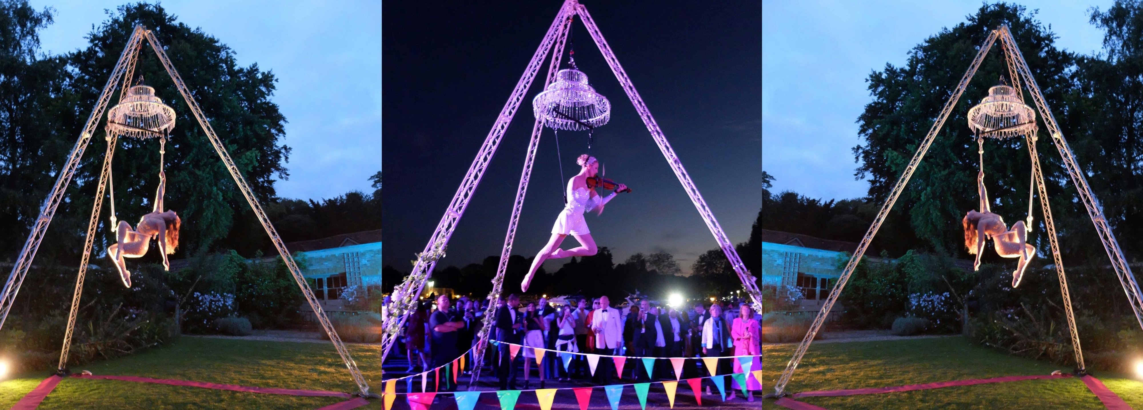 Freestanding Pyramid Aerial Rig