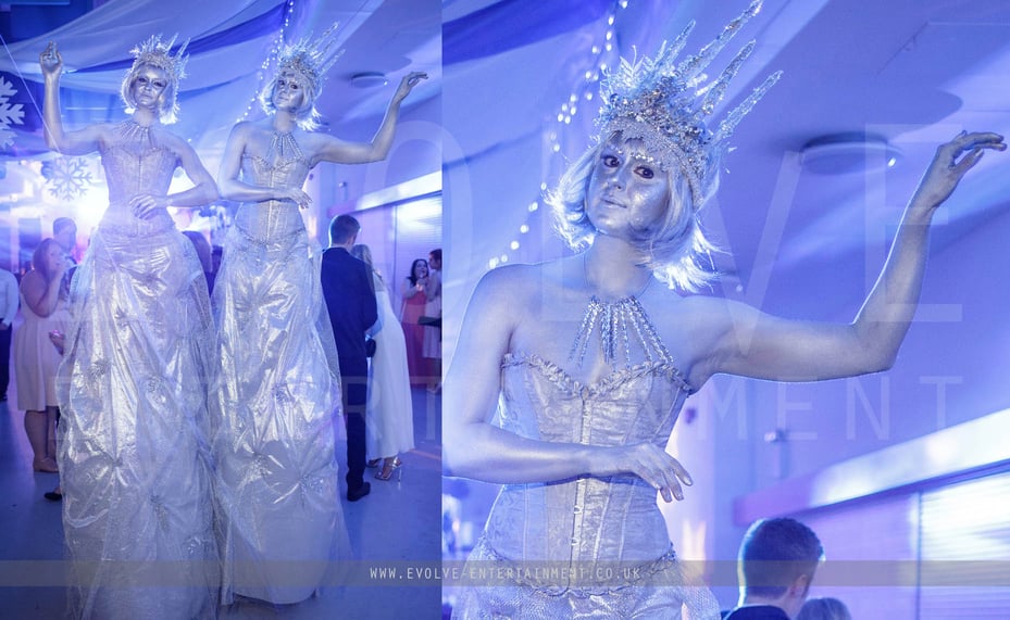Ice Queen Human Statues