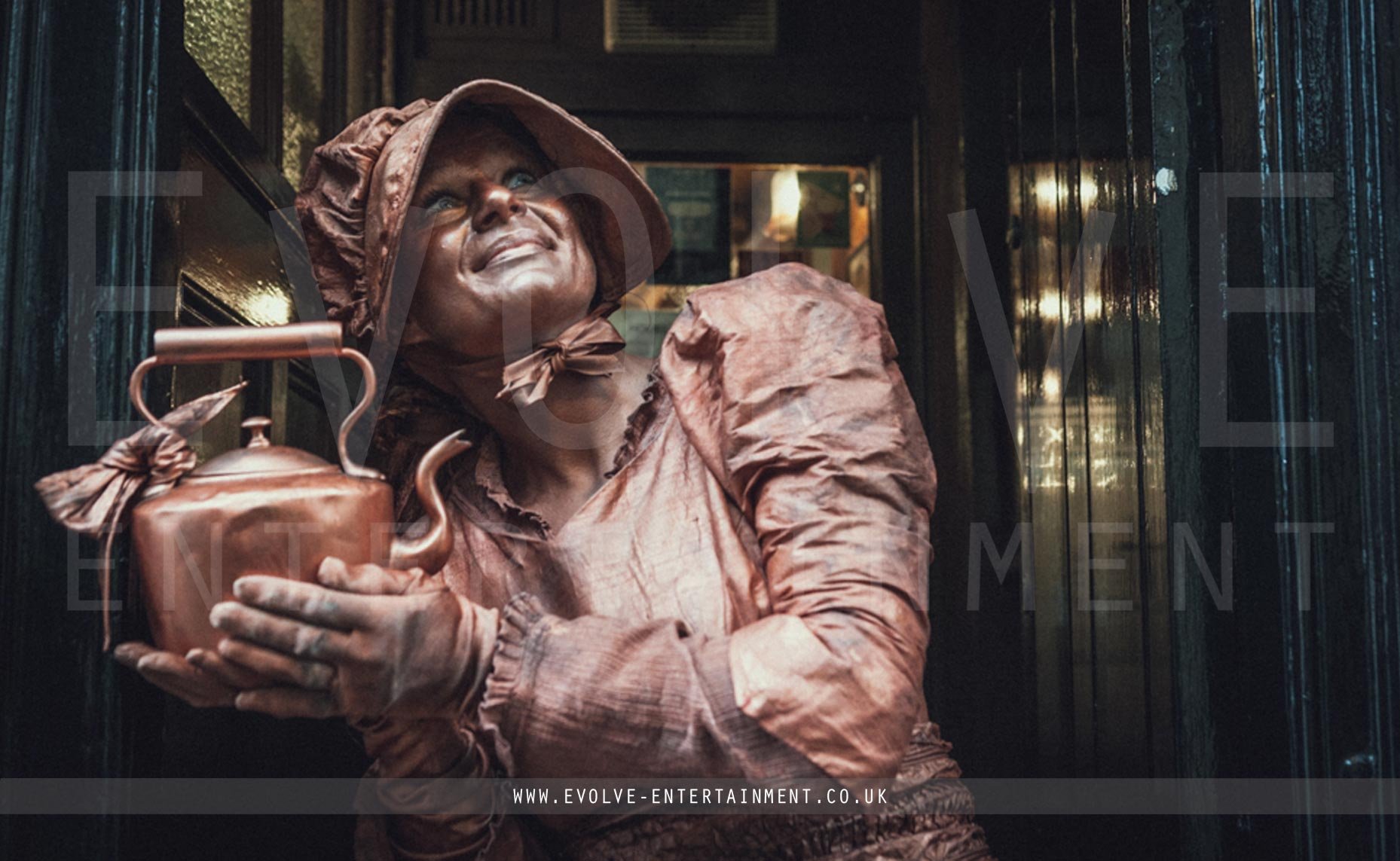 Victorian Copper Human Statue