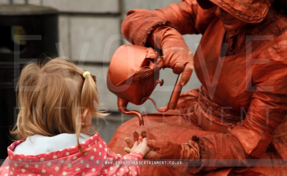 Victorian Copper Human Statue